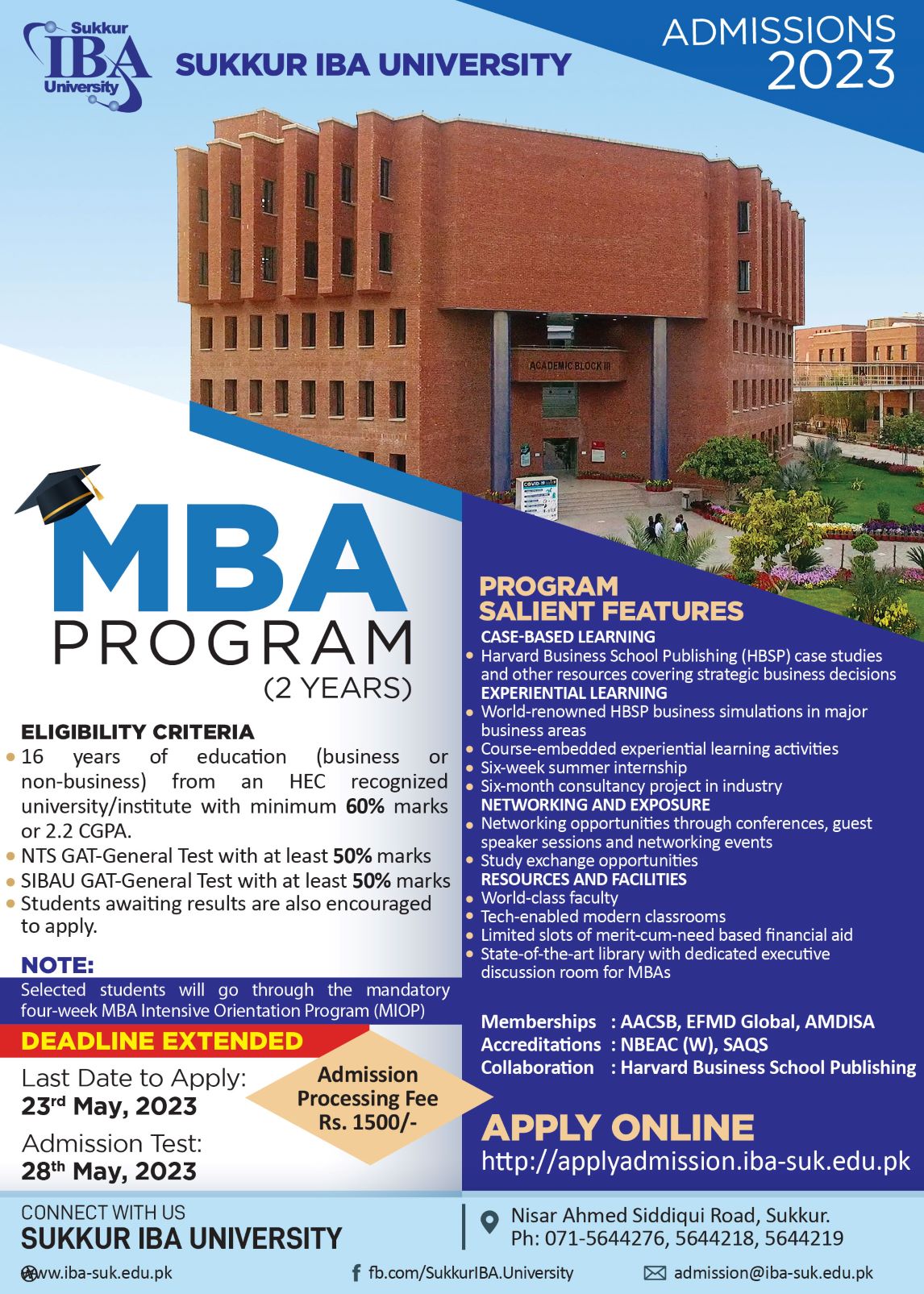 MBA Program - Sukkur IBA University